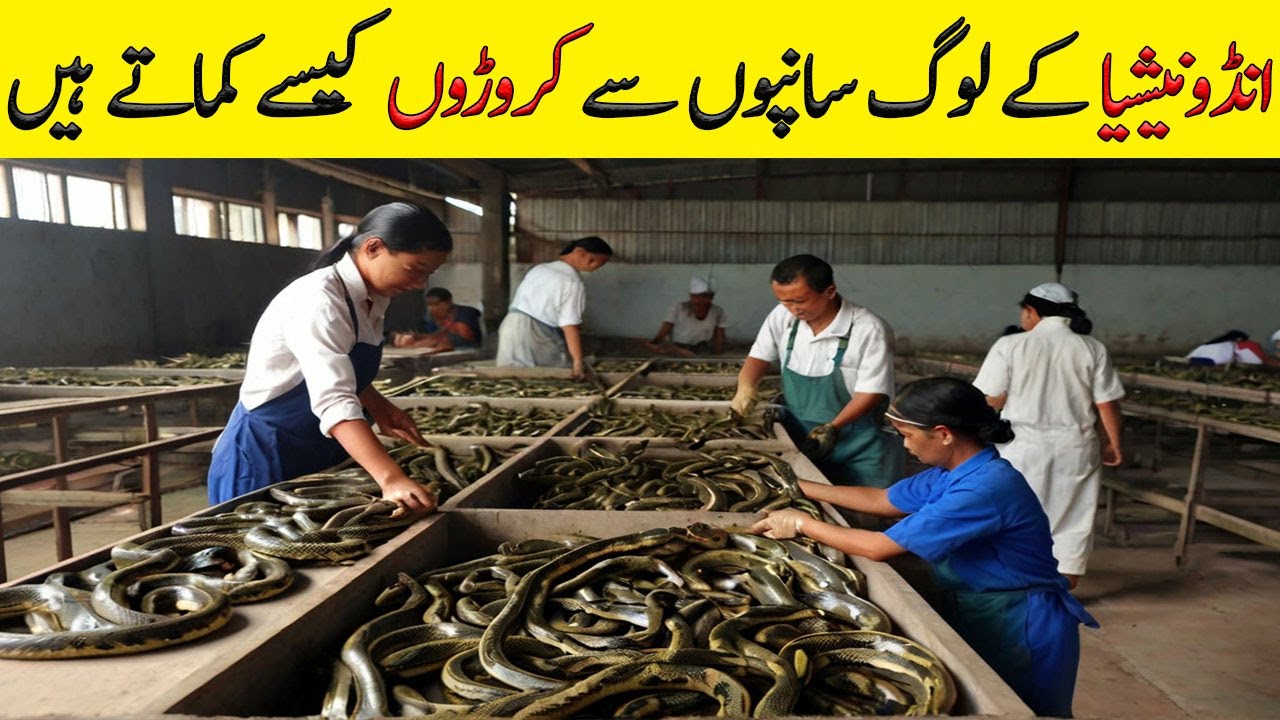 Snake Farming In Indonesia ||How Farmer Make 1 Billion USD from 3 ...