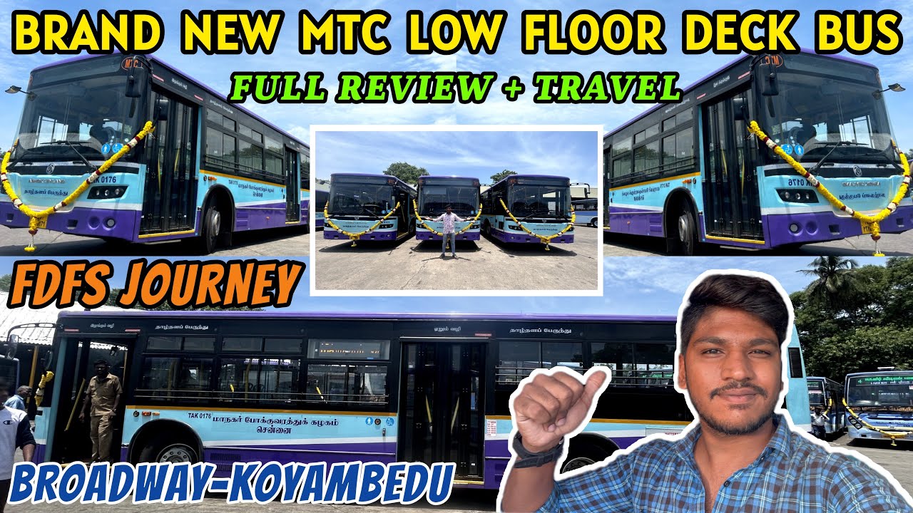 🚌BRAND NEW BS6 MTC LOW FLOOR BUS TRAVEL VLOG!!First Travel Review And ...