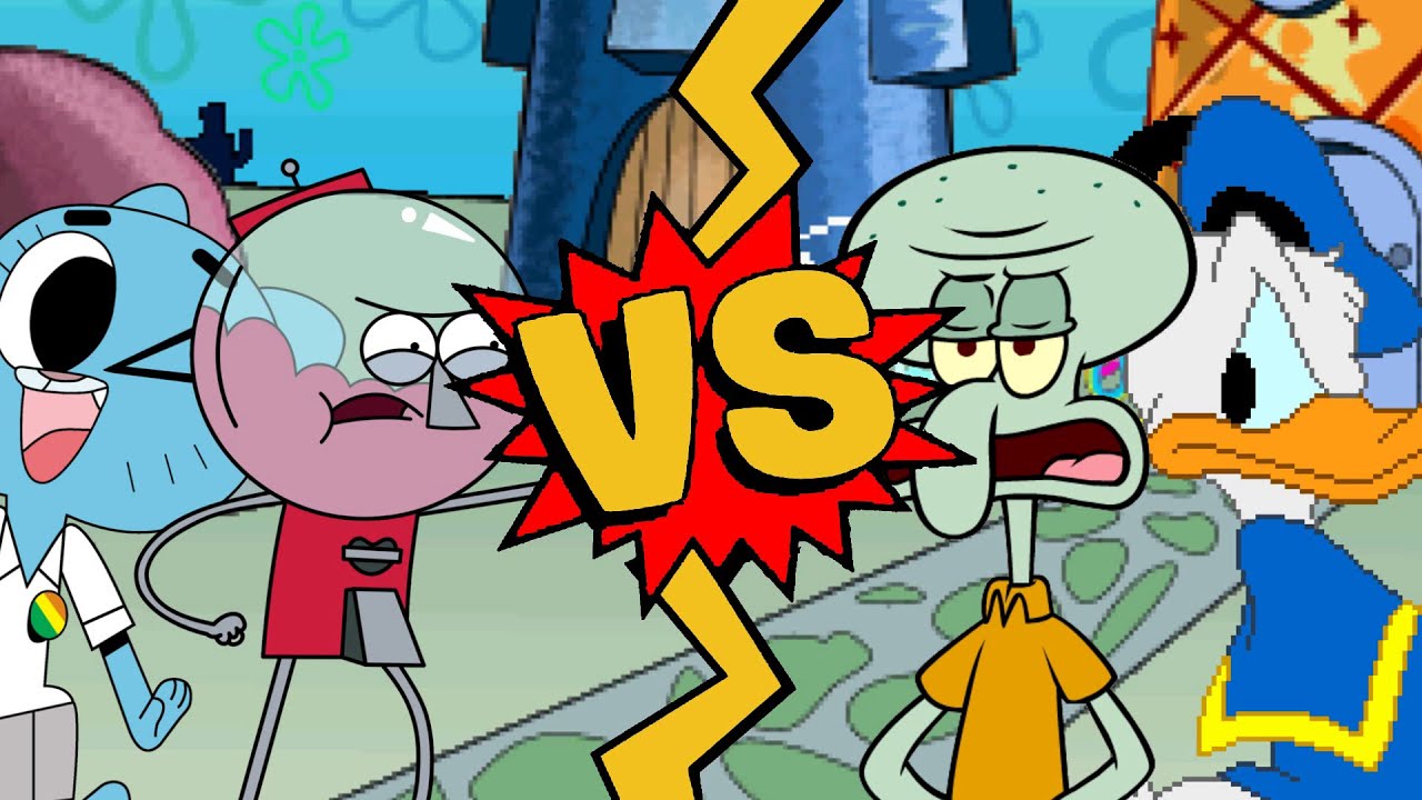 M.U.G.E.N. Battles | Nicole Watterson/Benson vs Donald Duck/Squidward ...