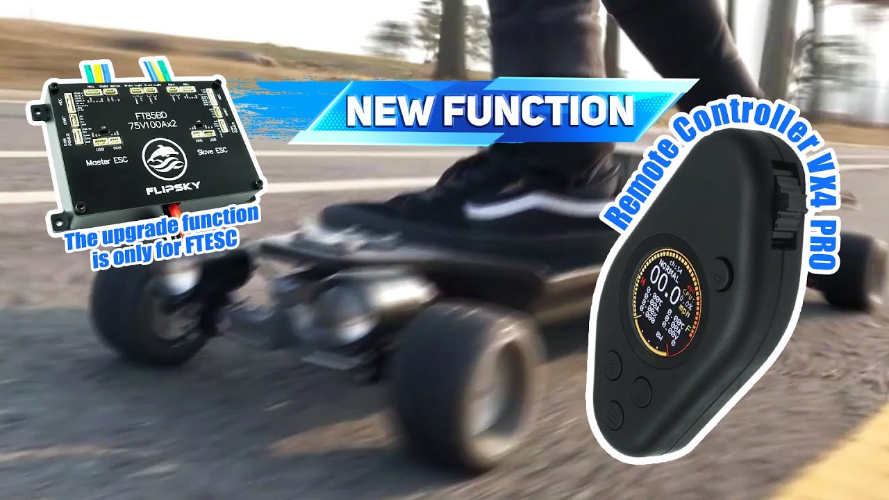 New Function! Flipsky Remote Controller VX4 Pro Upgrade Base on Remote ...