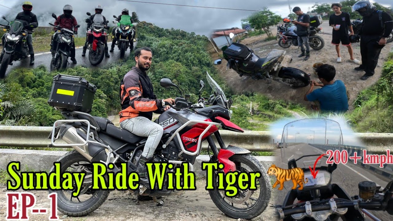 Aji #Triumph #Tiger850 loi Ride || Rasta Dekhi Soku Kopalot Uthil || EP ...