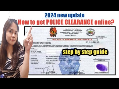 Paano kumuha ng Police Clearance online 2024? How to get Police Clearance online 2024? - YouTube