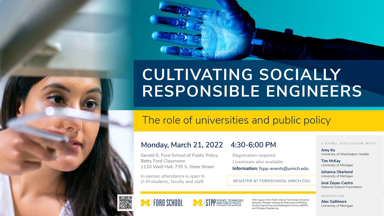 Cultivating socially responsible engineers - YouTube