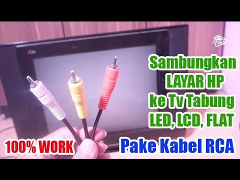 Cara Menghubungkan HP ke TV Tabung Dengan Kabel RCA