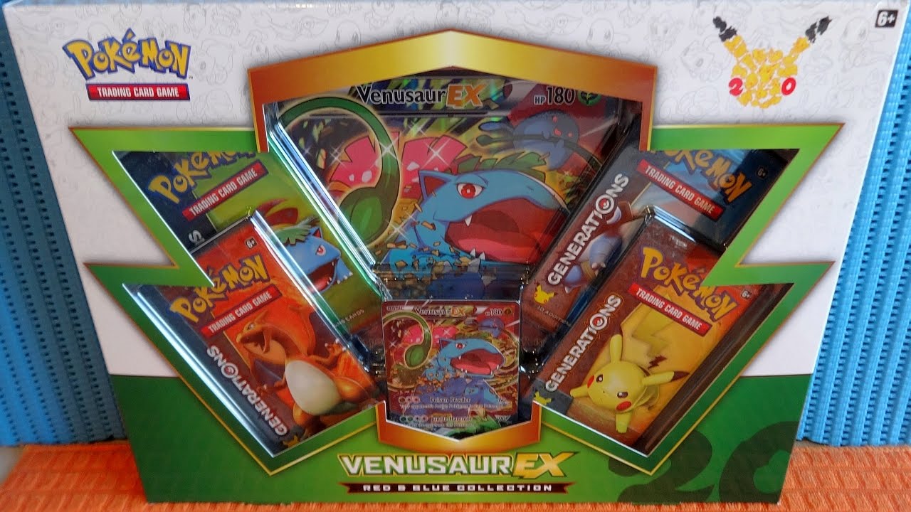 2016 Pokémon TCG: Venusaur EX Box so Many Rare EX Cards in 4 Booster ...