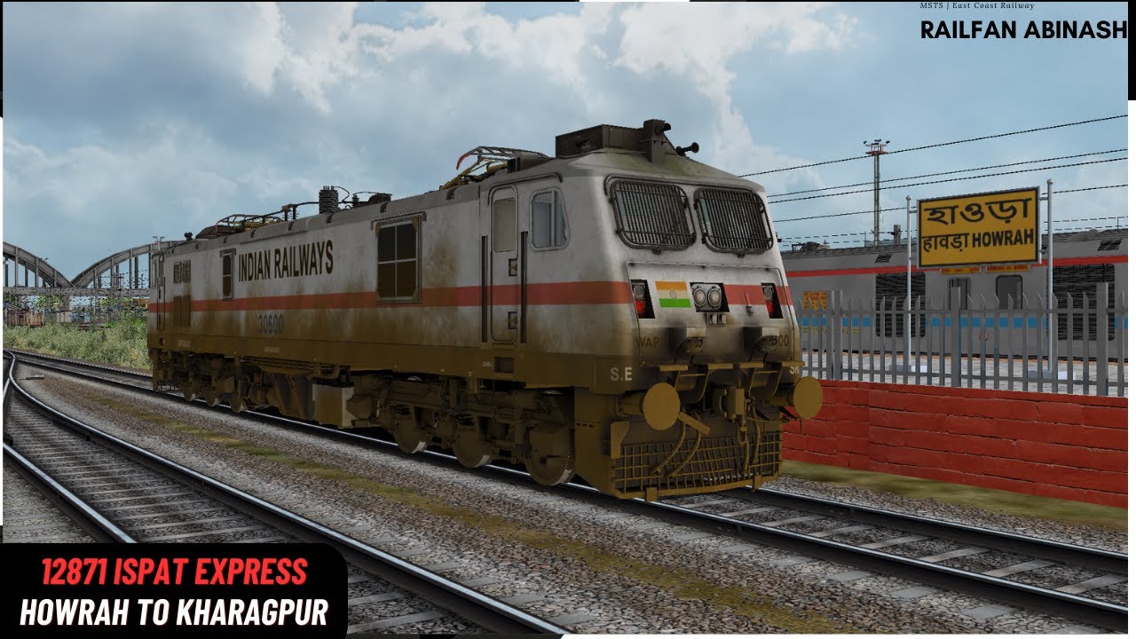 Howrah to Kharagpur in 12871 Ispat Express | Indian Train Simulator ...