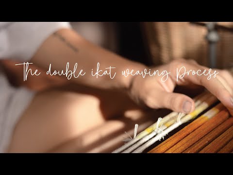 The double ikat weaving process