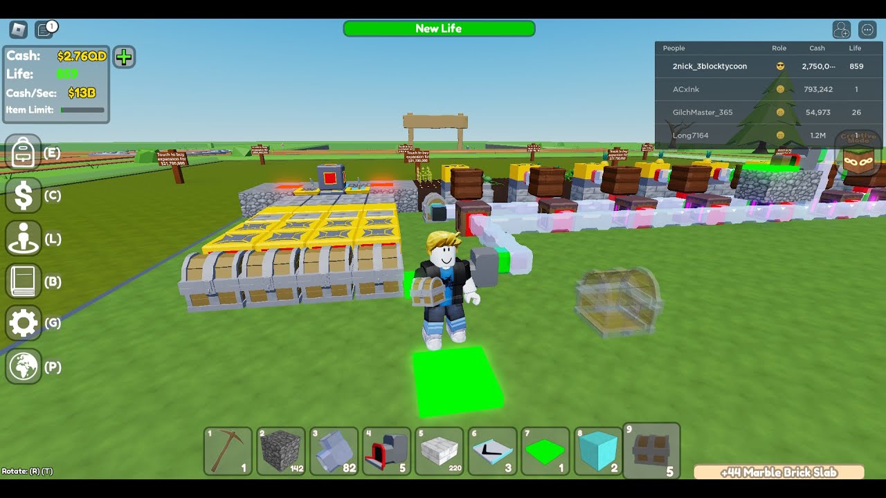 How To Get The Chest To Collect Items For Reduce Lag? in Roblox : Block ...