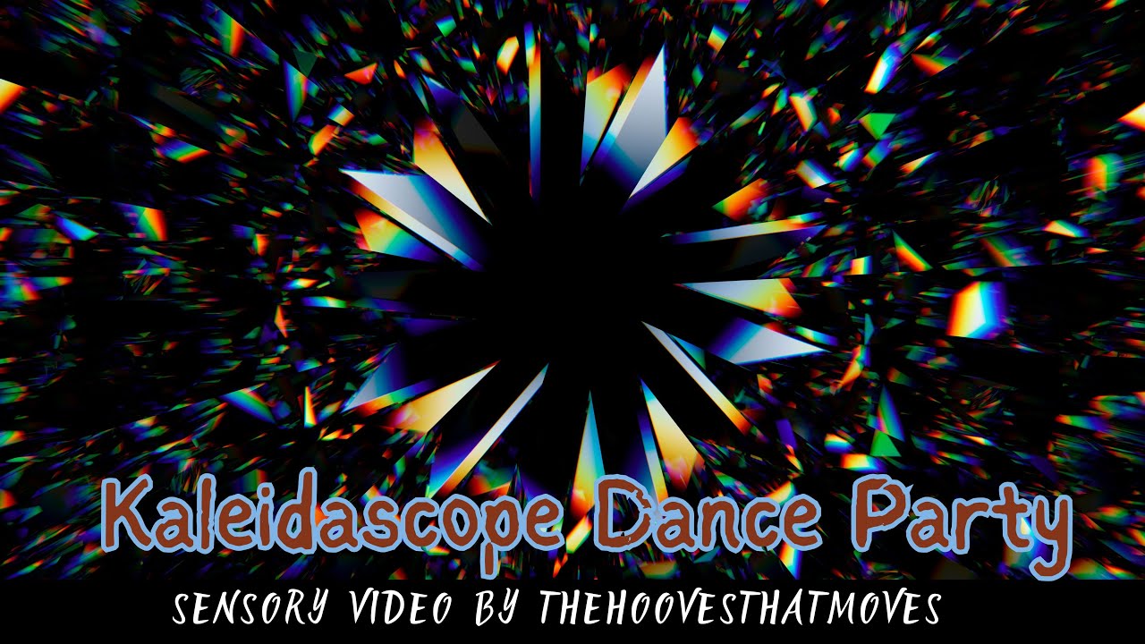 Colorful Kaleidoscope Sensory Video: Visual Stimulation + Dance Music ...