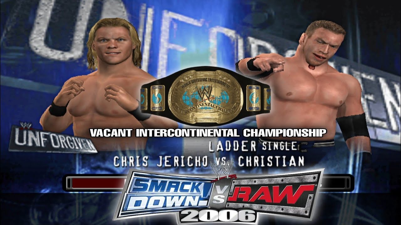 WWE Chris Jericho vs Christian Intercontinental Championship Unforgiven 2004 | SmackDown vs Raw ...