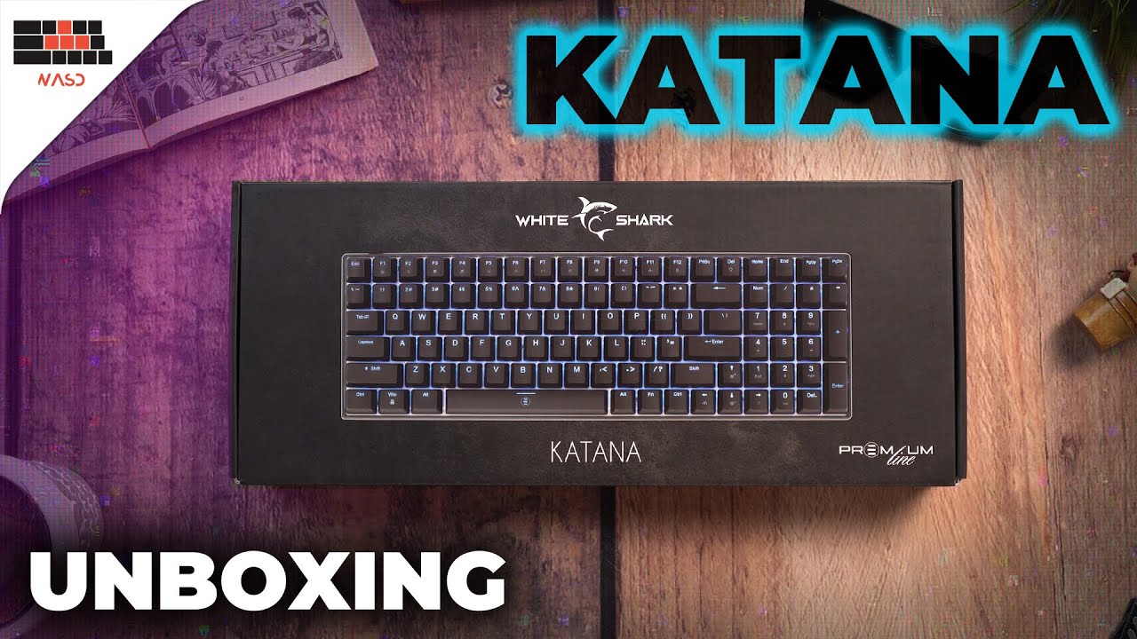 Unboxing Of White Shark Katana Mechanical Keyboard With Outemu Red ...
