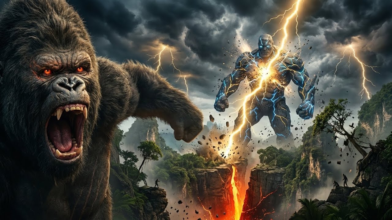 King Kong vs Thunderheart Golem | ANCIENT CONFRONTATION as Skull Island ...