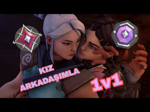 Valorant KIZ ARKADAŞIMLA 1v1 Atıyoruz AMA KAZANAN HER ŞEYİ ALIR. (Çok Kritik)