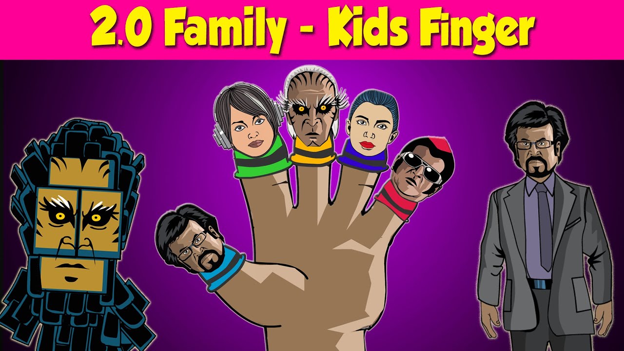 2 0 Finger Family Song | 3D Kids Songs | Nursery Rhymes for Babies ...