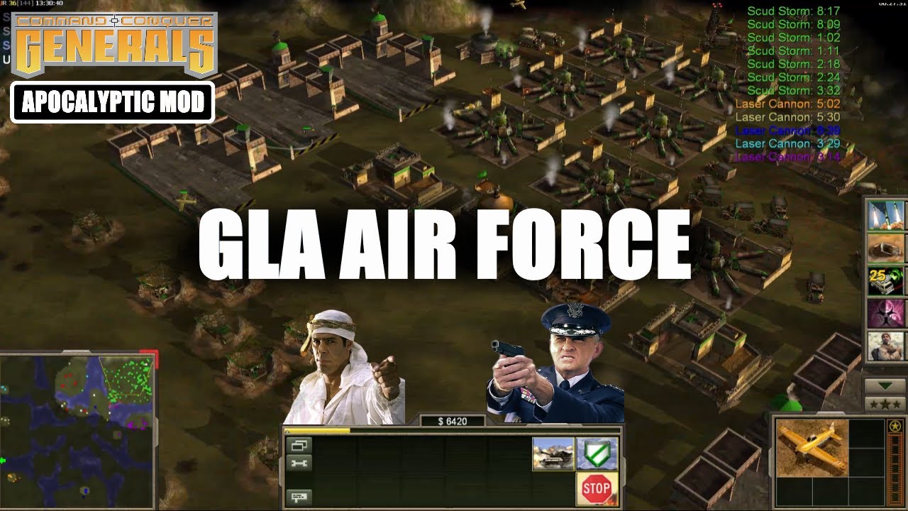 GLA DEMO VS 7 USA AIR FORCE - C&C Generals Zero Hour Apocalyptic mod ...