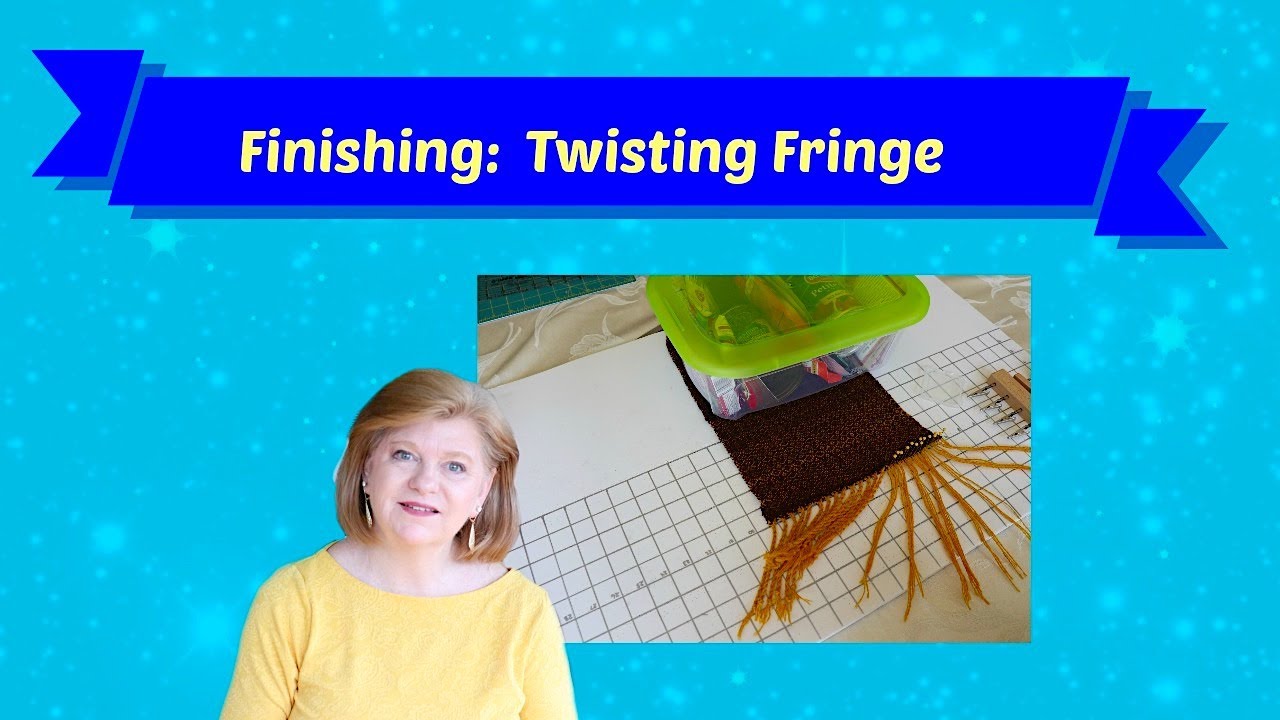 Twisting Fringe: Removal from Floor Loom & Fringe - YouTube