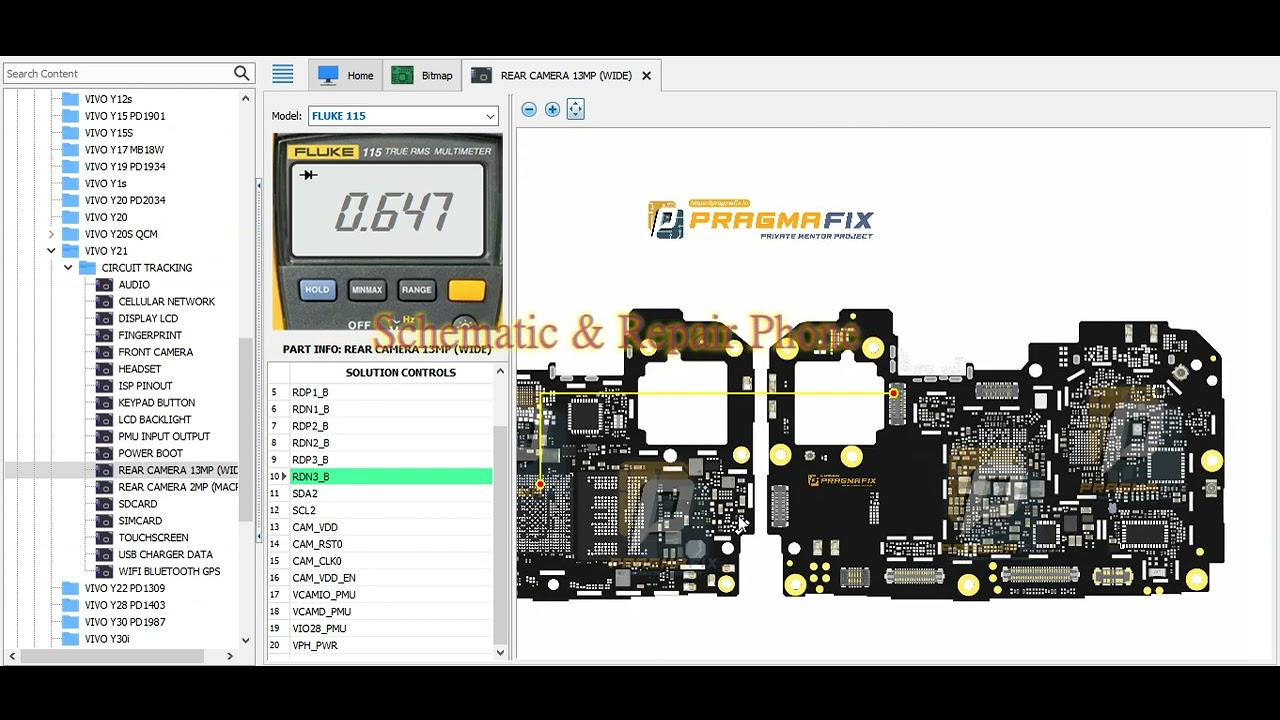 Vivo Y20: Keypad Button LCD Backlight PMU Input Output Power Boot Rear ...