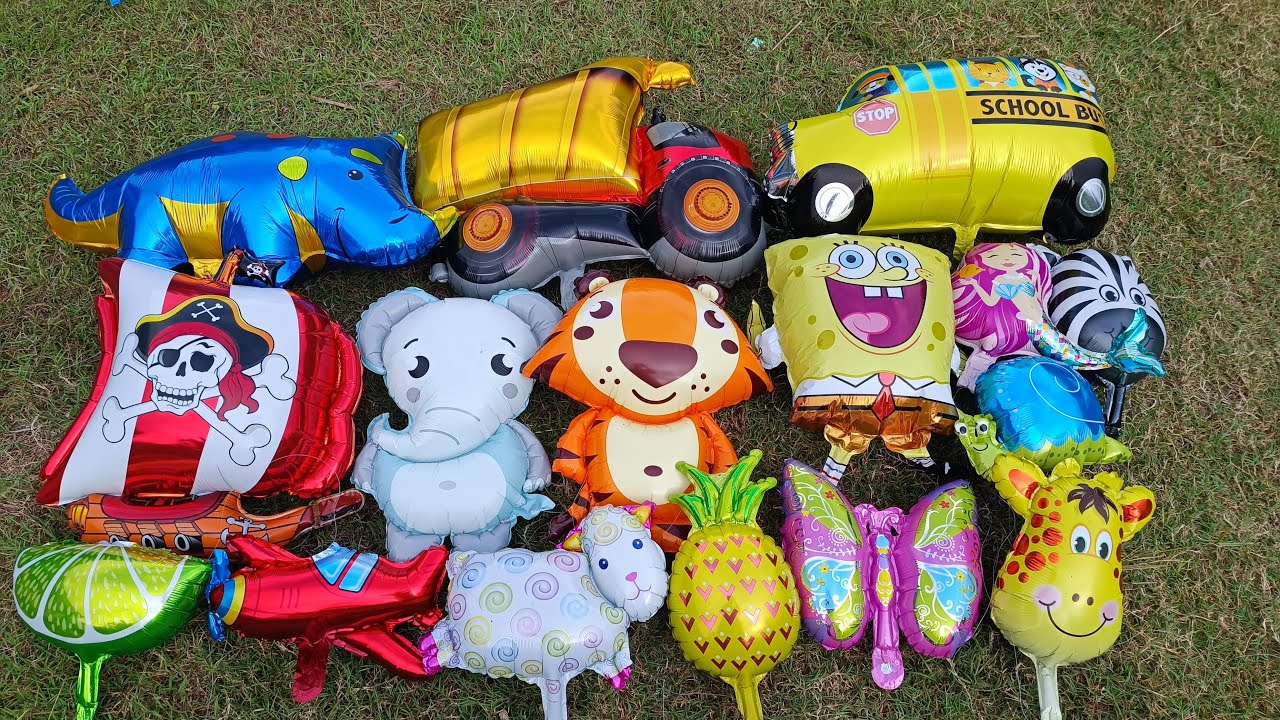 Mencari Balon KaraKter Balon Warna Warni balon masha, balon upin ipin ...