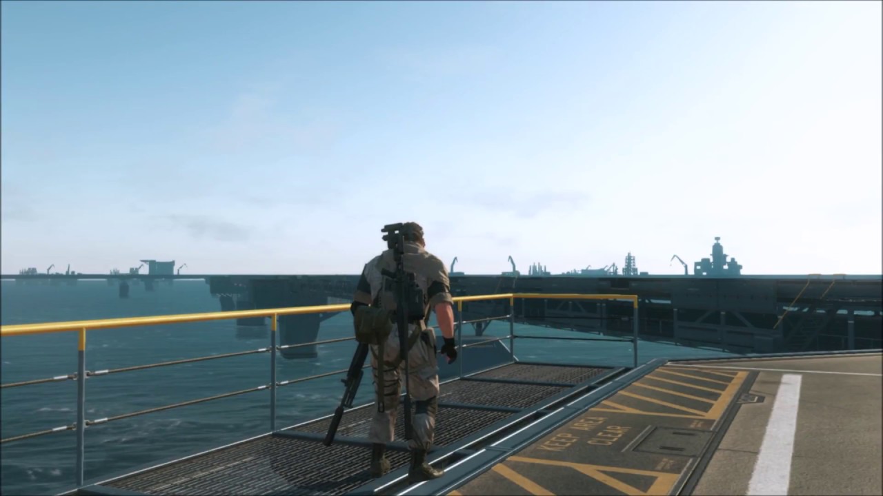 MGSV - Mother Base Ambiance (machine sounds, footsteps, white noise ...