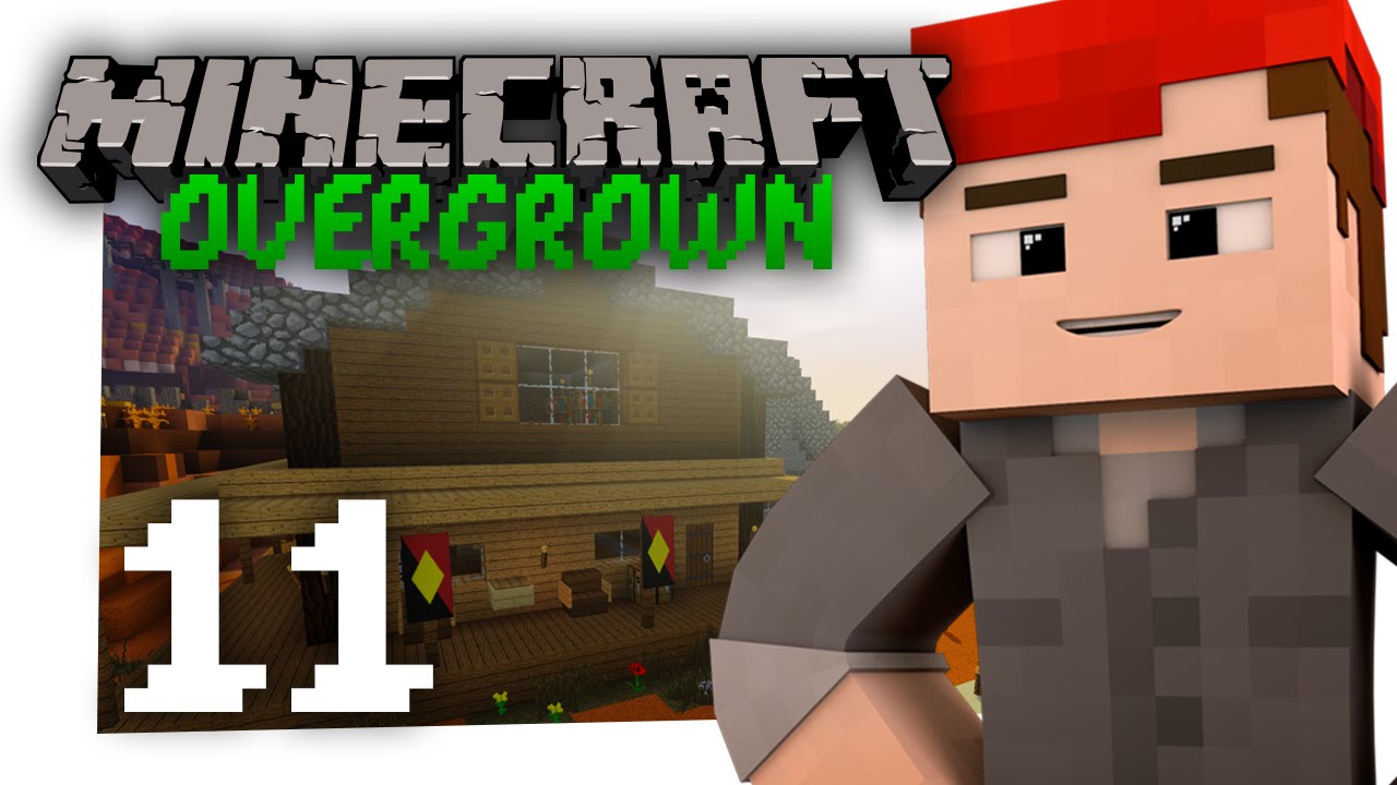 Minecraft Overgrown #11: House decorating - YouTube