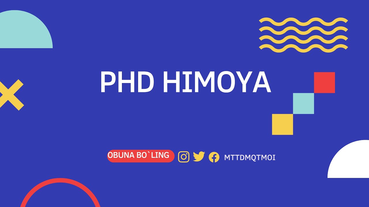 25-10-2024 Temirov Anvar Amirovich 130007 PHD himoya - YouTube