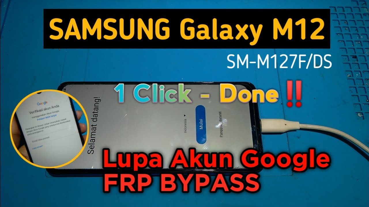 Cara Mengatasi Samsung M12 Lupa Akun Google || FRP BYPASS Samsung SM ...
