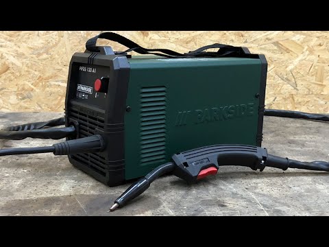 Lidl PARKSIDE ® PIFDS 120 A1 Mag Flux welding machine Unboxing and Test welding without gas for 99€