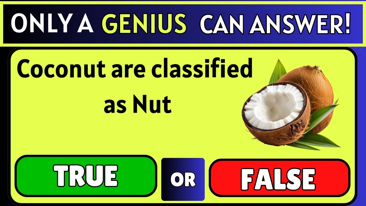 True Or False Quiz || Interesting Facts || Only Genius Can Score 20/20 ...