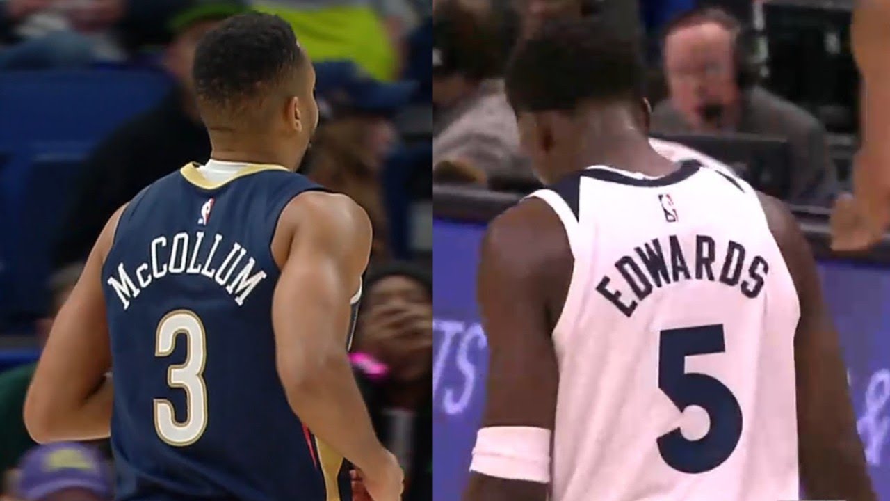 CJ MCCOLLUM AND ANTHONY EDWARDS GET THE FIRST 50 BALLS OF 2025 - YouTube