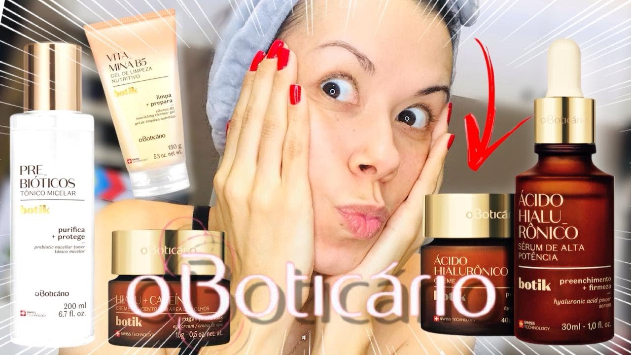 Testei * BOTIK * a Nova Linha de SKINCARE | O Boticário - YouTube