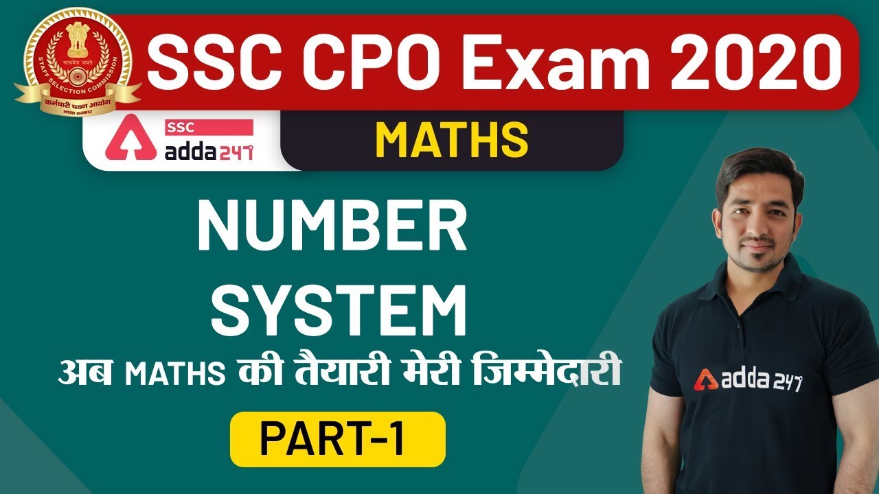Number System (Part-1) | Maths | SSC CPO Exam 2020 - YouTube