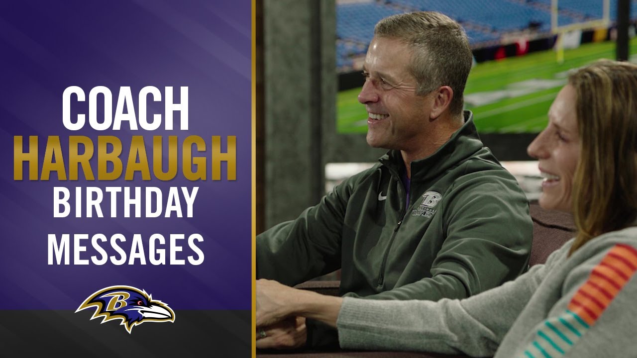 Special Messages for John Harbaugh's 60th Birthday | Baltimore Ravens ...