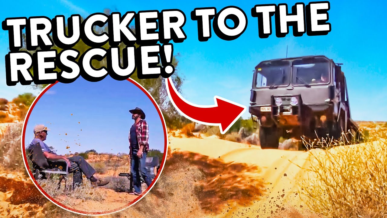 What A Hero! Trucker Rescues Tourists Stranded In The Outback - YouTube