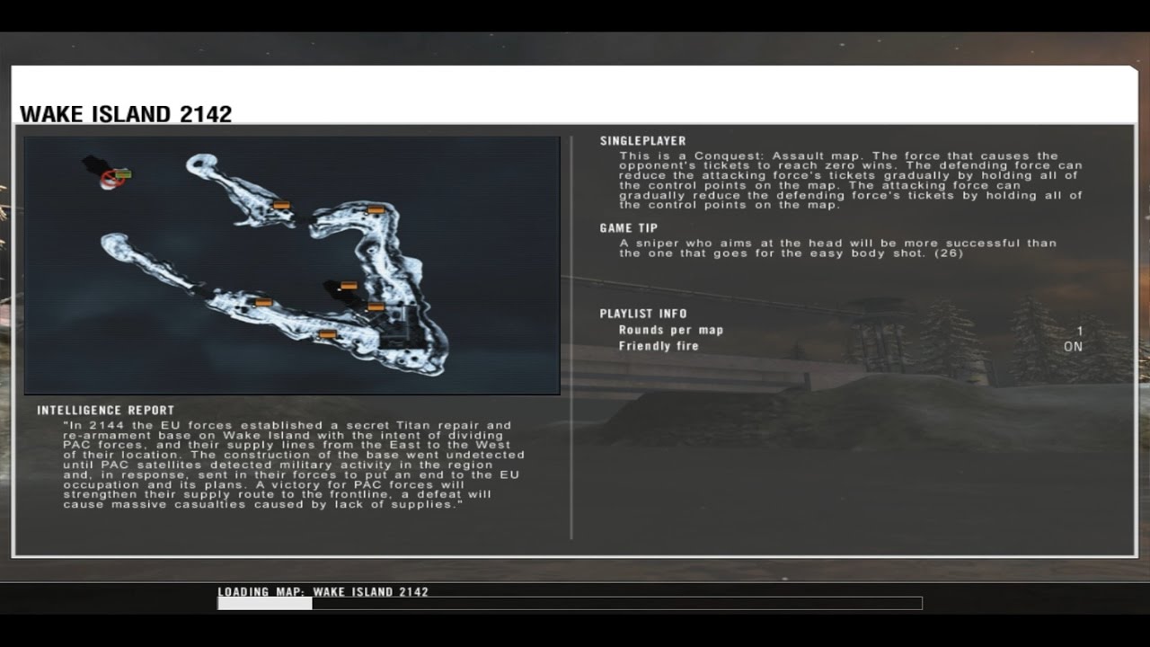 Battlefield 2142 - Wake Island loading screen [ULTRA HD] - YouTube