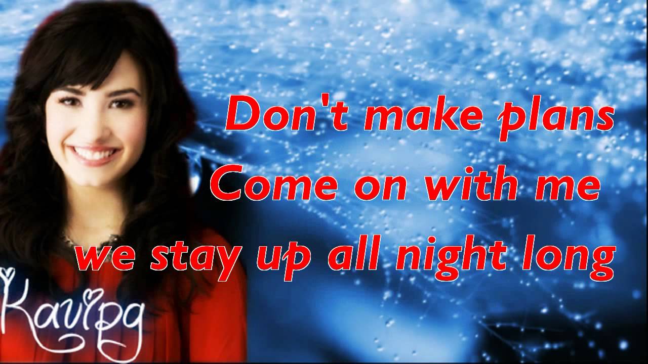 Demi Lovato - All Night Long lyrics - YouTube
