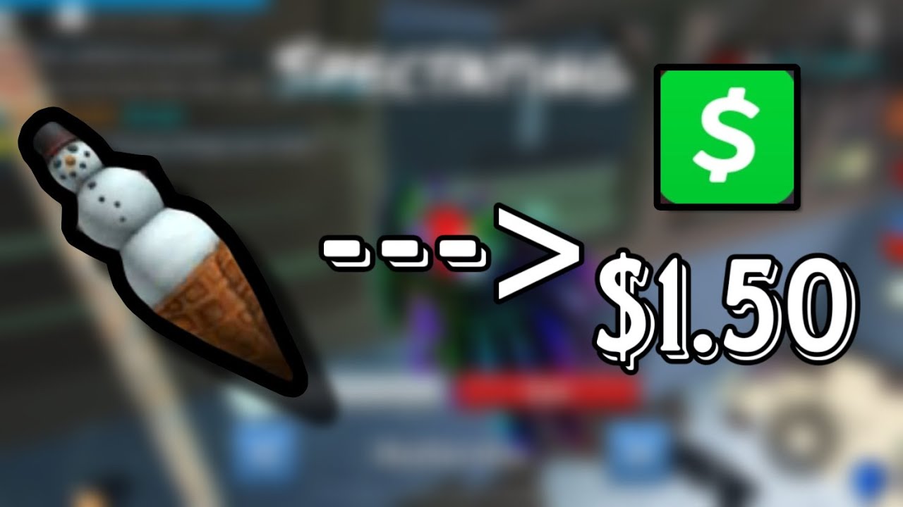 Roblox assassin snowman cone for $1.50 - YouTube