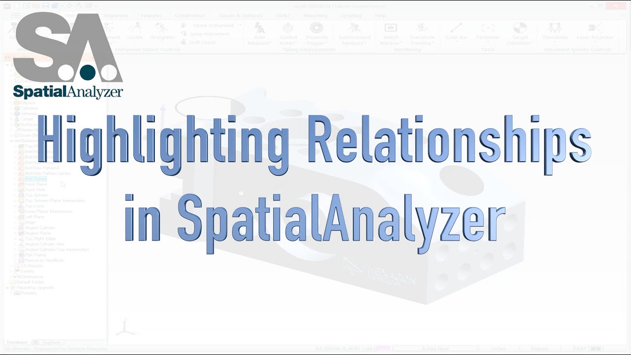 Highlighting Relationships in SpatialAnalyzer - YouTube