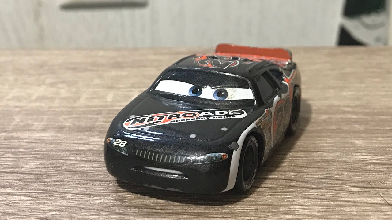 Mattel Disney Cars Aiken Axler (Nitroade #28) Piston Cup Racer - YouTube