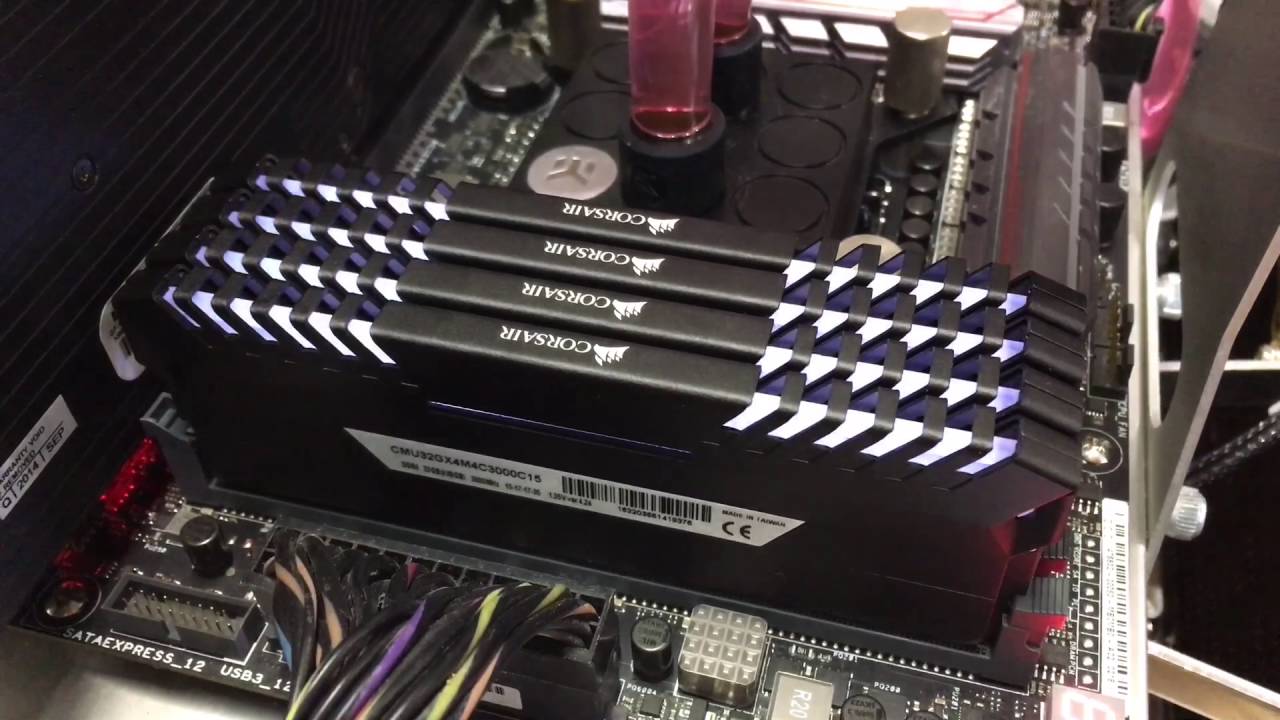 Corsair Vengeance LED Ram 效果 - YouTube
