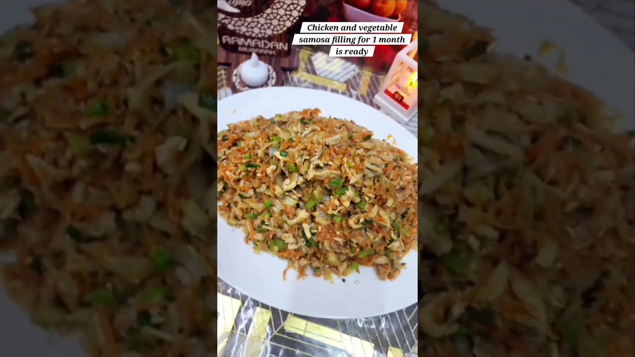 Make a head food for Ramadan | Make and freeze chicken samosa | Ramadan ...