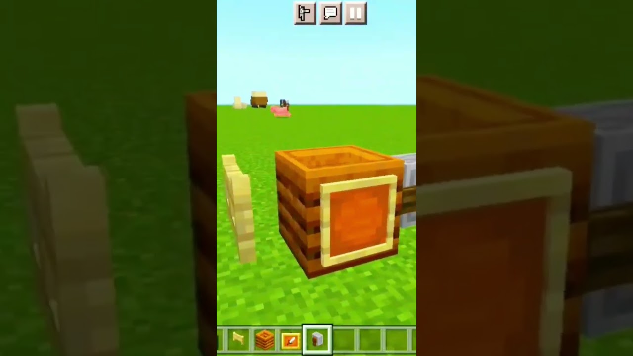 how to make wheelbarrow in minecraft #shorts - YouTube