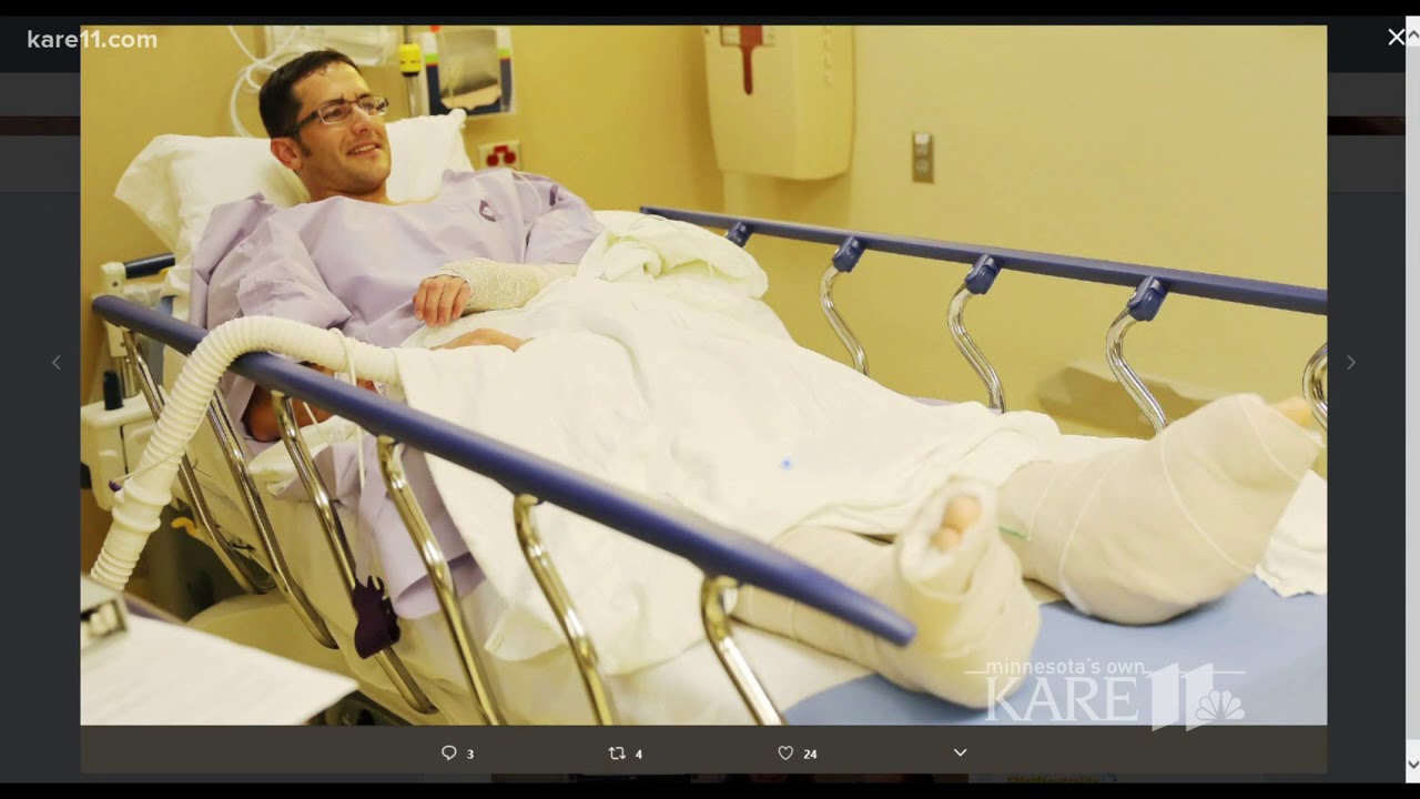 Trooper recovering after horrific Lakeville crash - YouTube