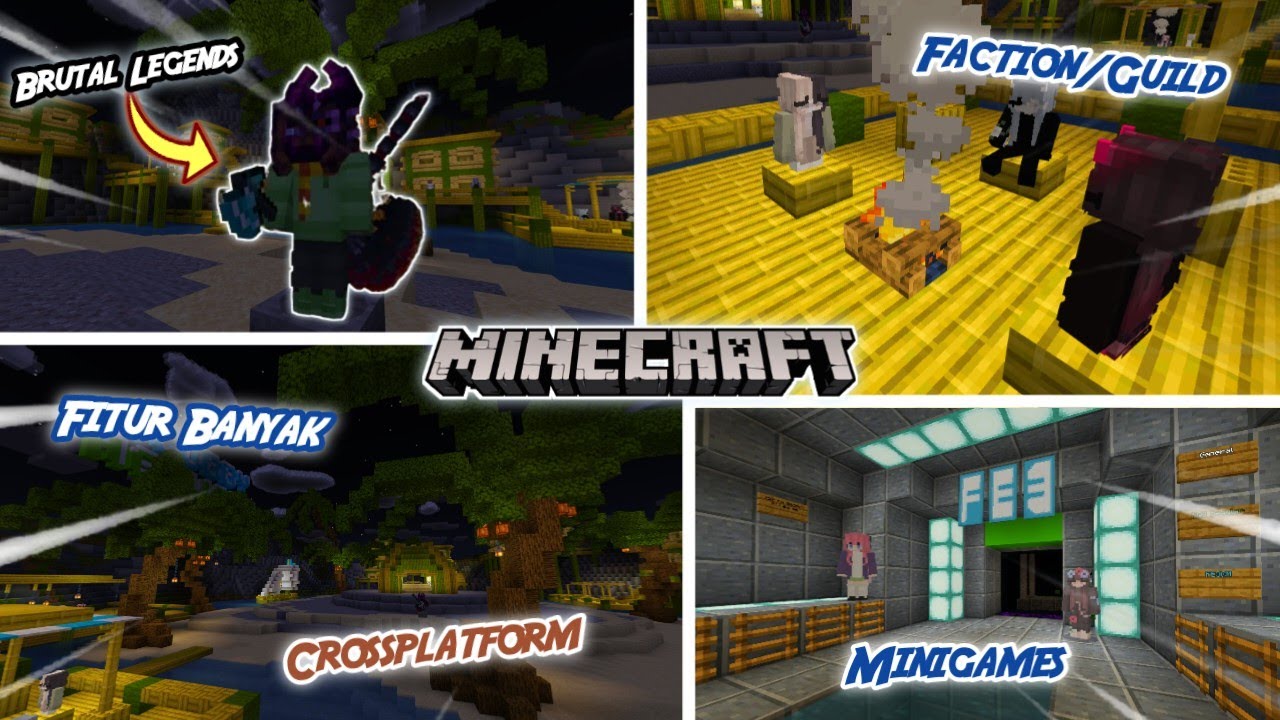 JOIN SERVER BRUTAL LEGENDS DI MCPE - SERVER BRUTAL LEGENDS MINECRAFT 1.21 INDONESIA TERBARU 2024 ...
