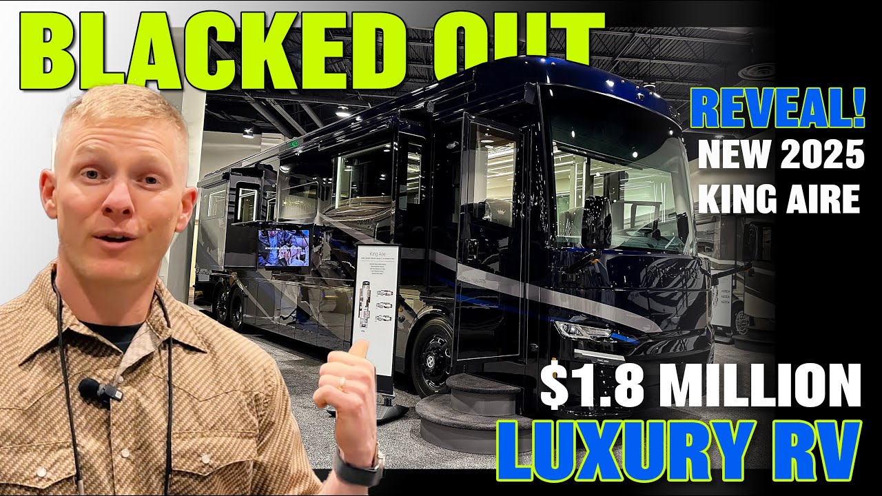 The COOLEST RV We've SEEN! BLACKED OUT - NEW 2025 Newmar KING Aire ...