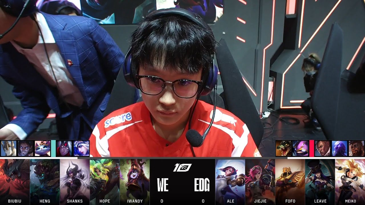 【2023 LPL春季賽】第2週 WE vs EDG #1 - YouTube