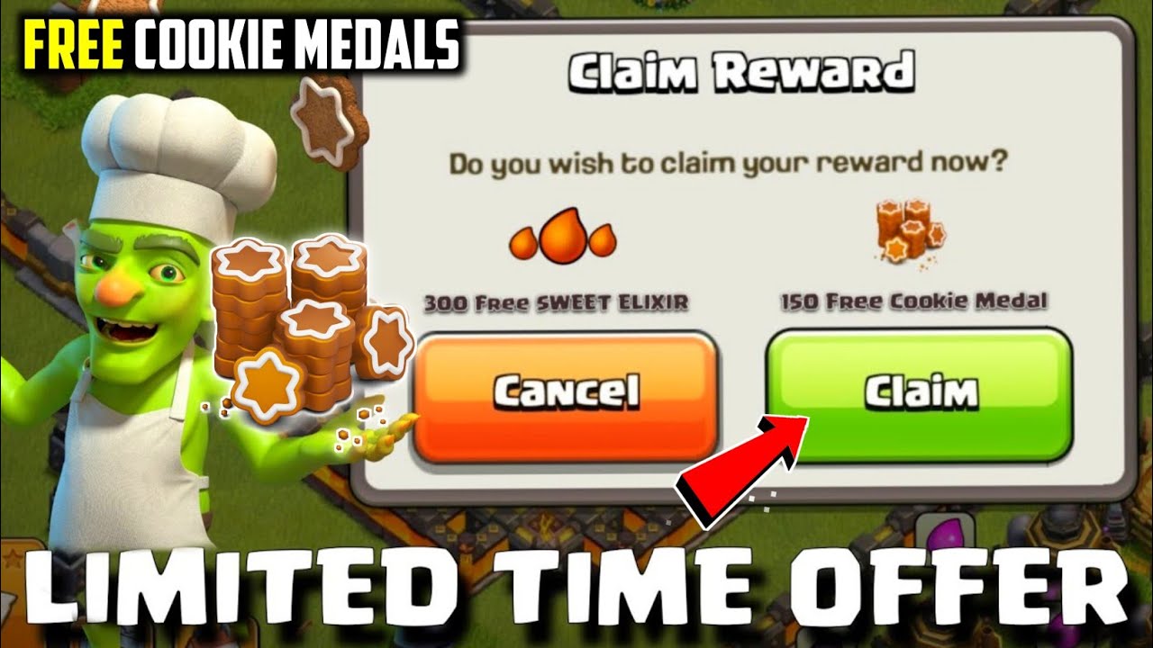 How To Get Free Cookie Medals In Clash Of Clans | Get Free Cookie ...