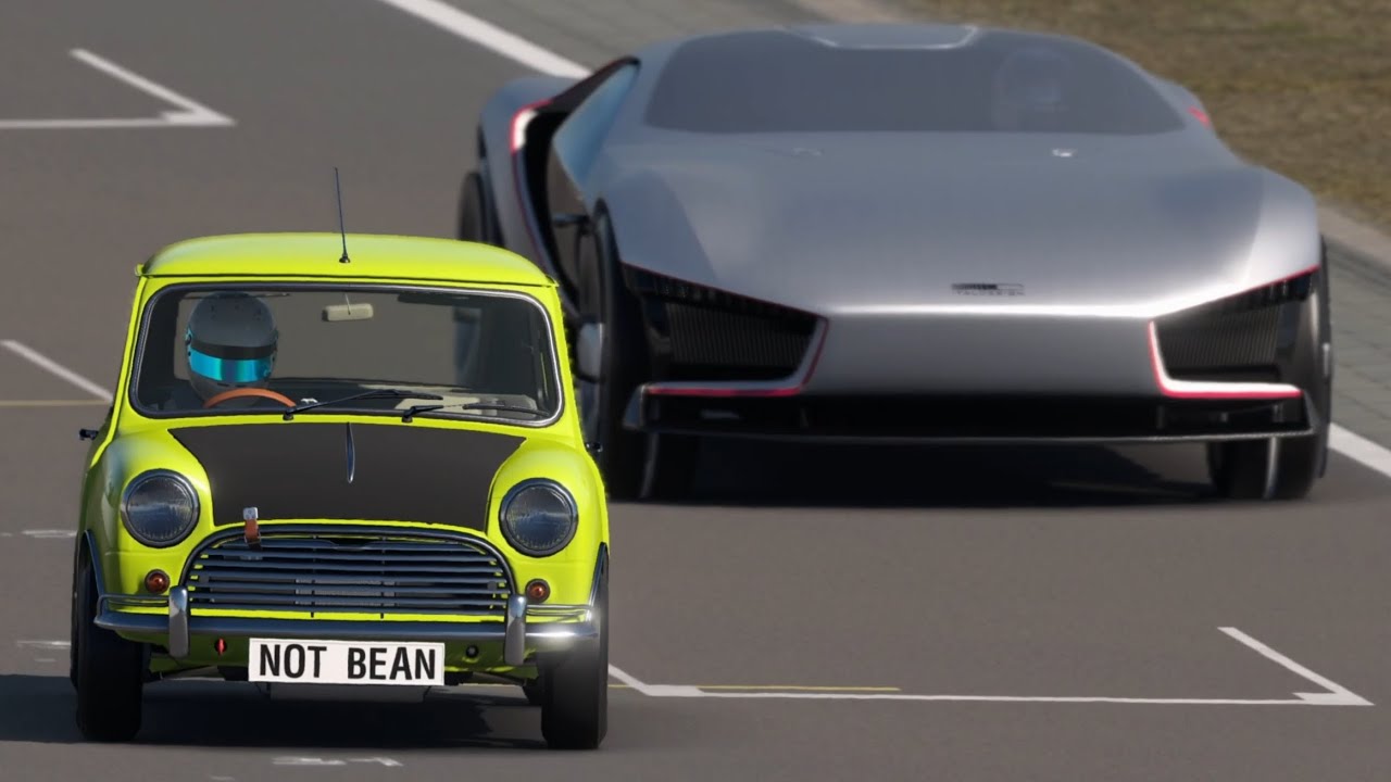 Mini Cooper 'S' 1965 vs Italdesign EXENEO Vision Gran Turismo at ...