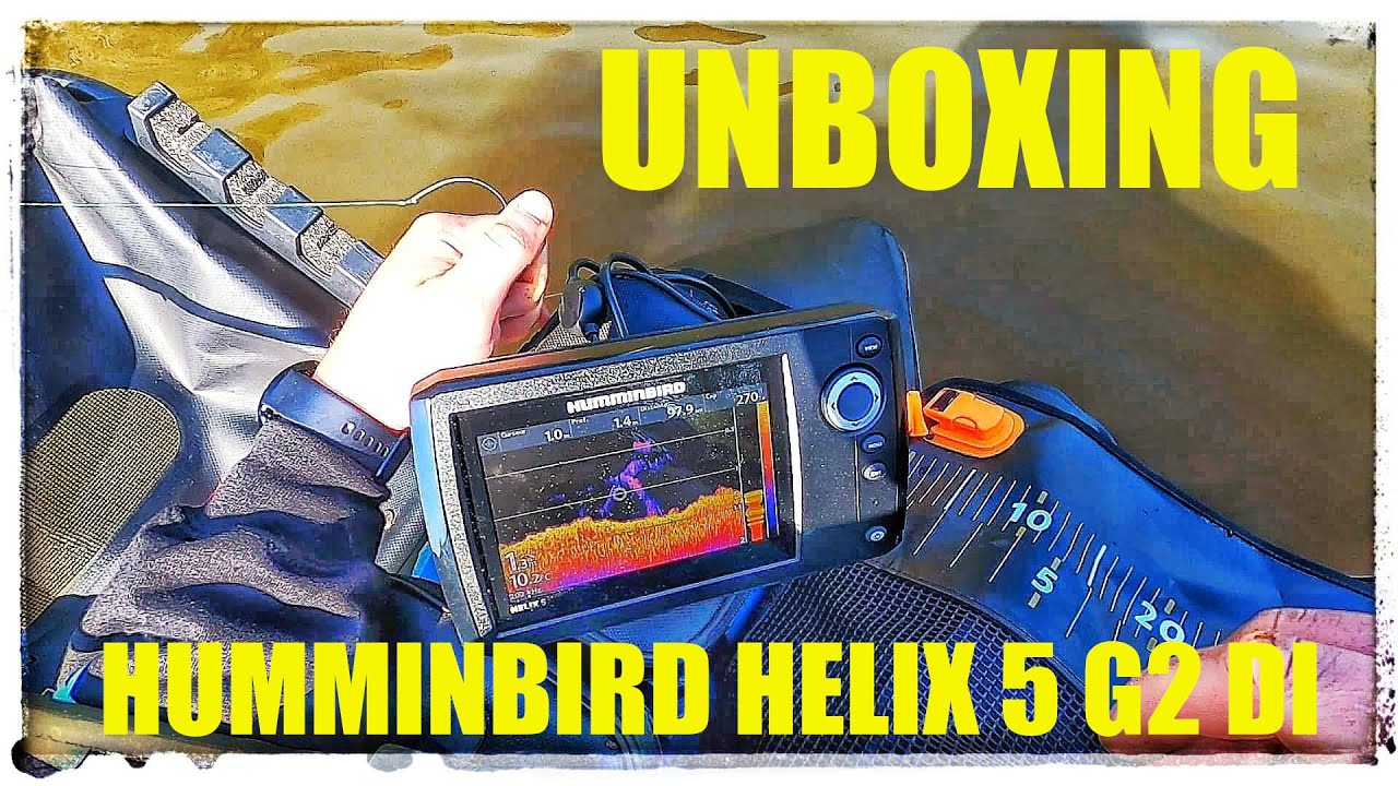 UNBOXING HUMMINBIRD HELIX 5 G2 DI ! test du SILURE en VERTICALE (lol ...