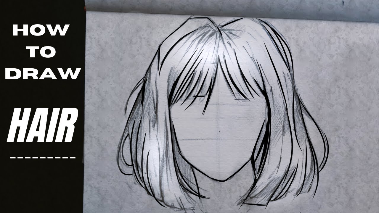HOW TO DRAW HAIR IN 3 STEPS - YouTube