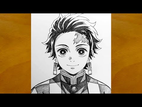 How to Draw Tanjiro Kamado | Demon Slayer Step by Step
